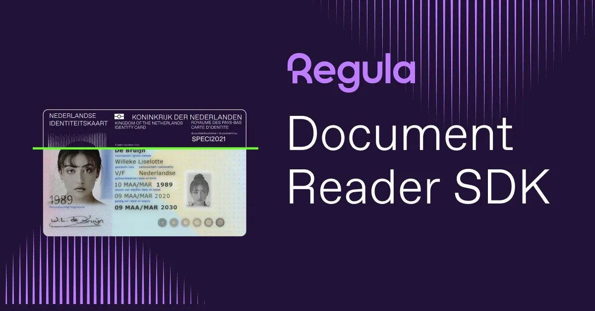 التحقق من الهوية: قراءة وثائق الهوية والتحقق من صحتها باستخدام Regula SDK